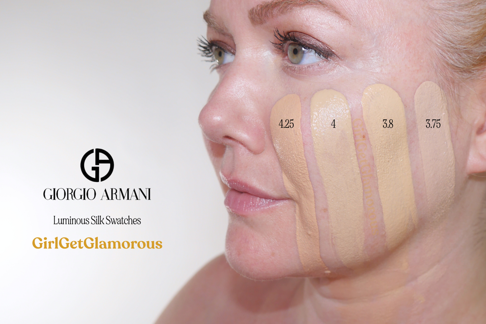 PART 1: Armani Luminous Silk Foundation Shade Finder + Swatches ...